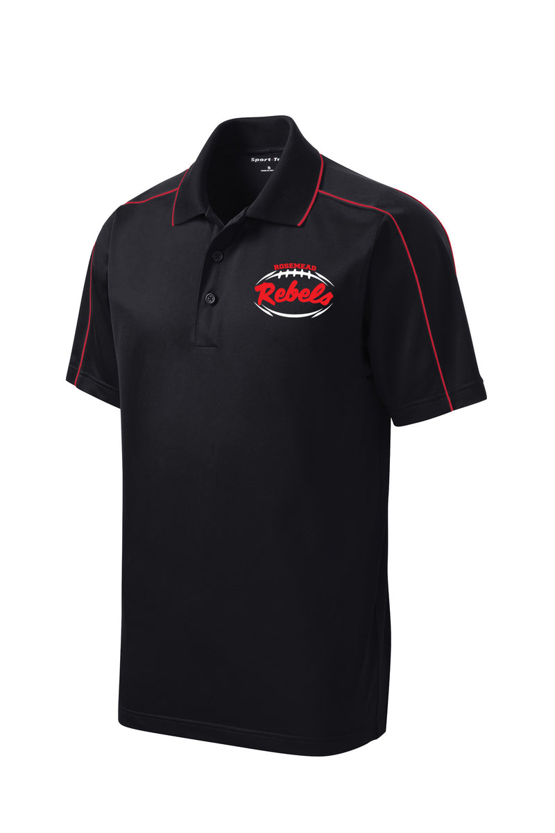 ROSEMEAD REBELS - COACH POLO - BLACK WITH RED TRIM 2025 – The Mata Co / Shirtfamous.com